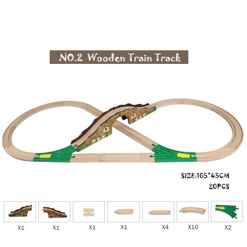 Thomas 【Wooden Train Track Toy】Children Wooden Track Set Toy Compatible ...