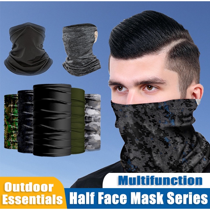 Solid Colour Outdoor Anti UV Buff Bandana Sand Proof Headscarf Classic ...