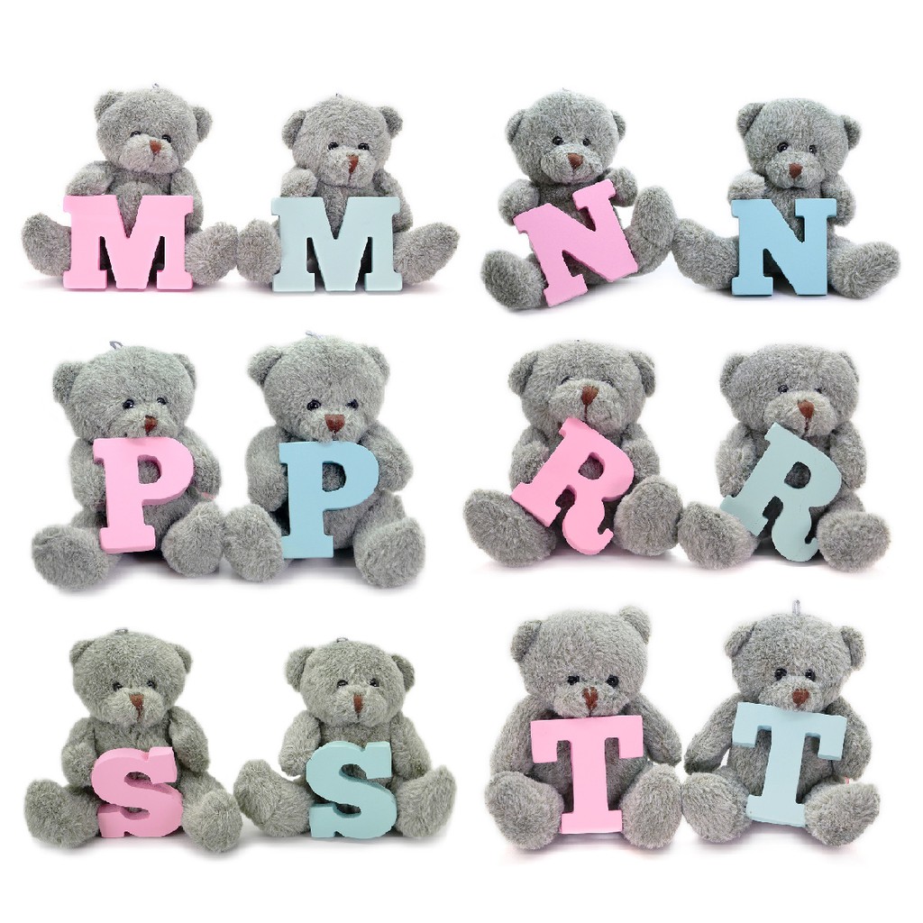 Scoop Letter Doll / Initial Letter Bear (1pc) M to Y 60161000 | Shopee ...