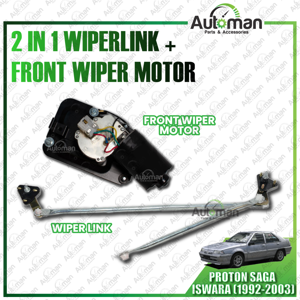 Proton Saga Iswara LMST LMSS 2In1 Front Wiper Motor Windshield Wiper ...