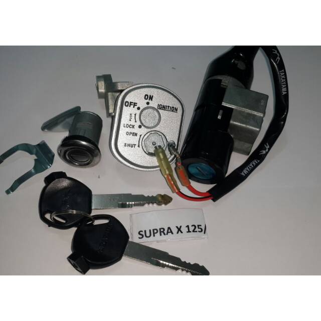 Supra X 125 ignition key, complete ignition key, Supra X 125 seat key ...