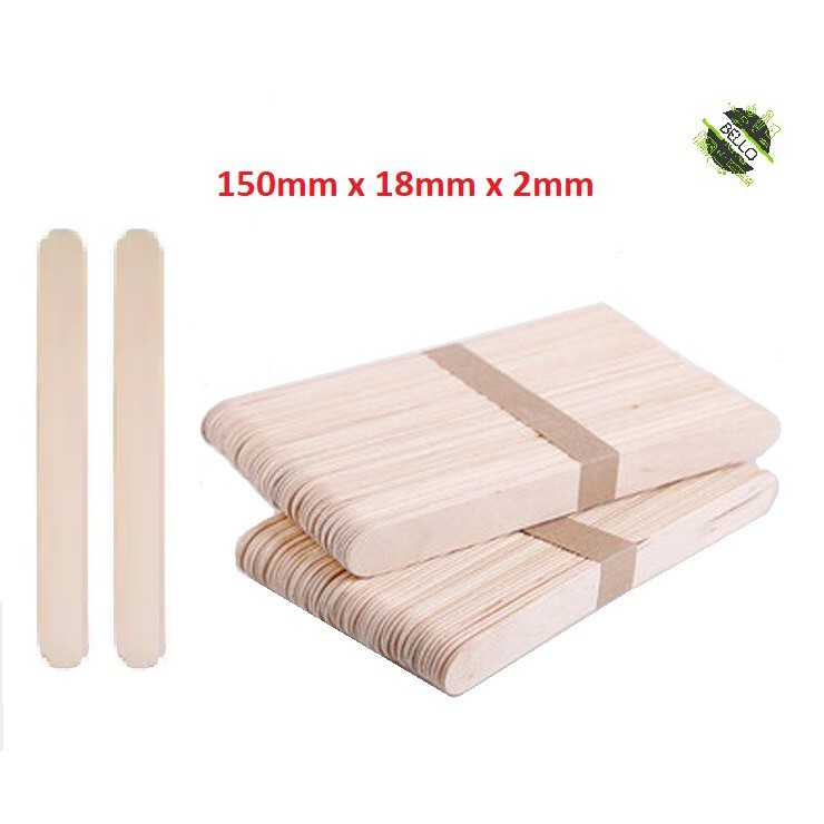 Ice Cream Stick 50pcs (150mm x 18mm x 1mm) | Shopee Singapore