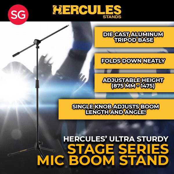 [SG] Hercules MS432B Stage Series Microphone Boom Stand | Shopee Singapore