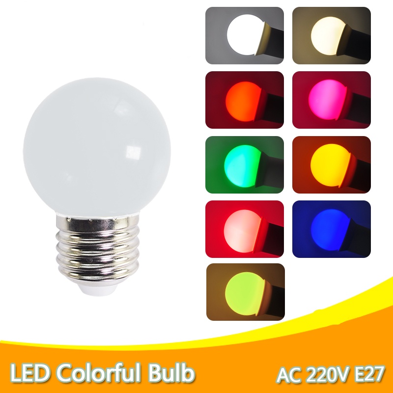 Led Bulb Lamp Bomlillas E27 3W Colorful Lampada Ampoule RGB Led Light ...