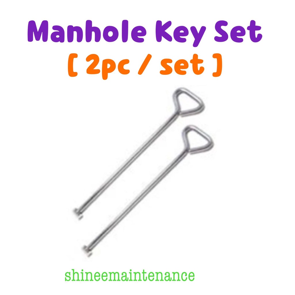 Manhole Key Set / Opener (2pc/set) | Shopee Singapore