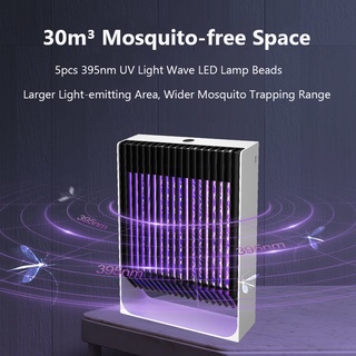 Indoor Mosquito Killer Lamp Rechargeable Wall-mounted Fly Trap Bionic ...
