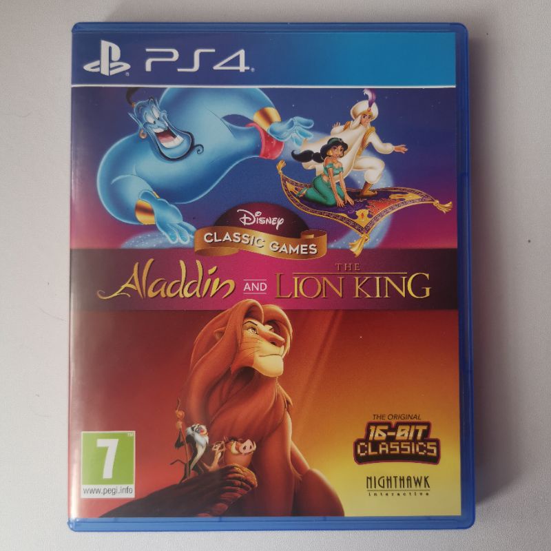 DISNEY CLASSIC GAMES ALADDIN AND LION KING USED PS4 GAMES | Shopee ...
