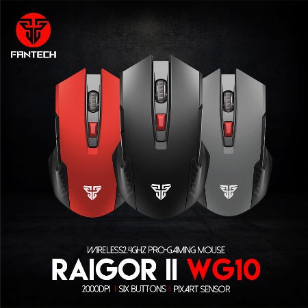Fantech WG10 Raigor II 2000 DPI Wireless 2.4GHz Pro Gaming Mouse ...