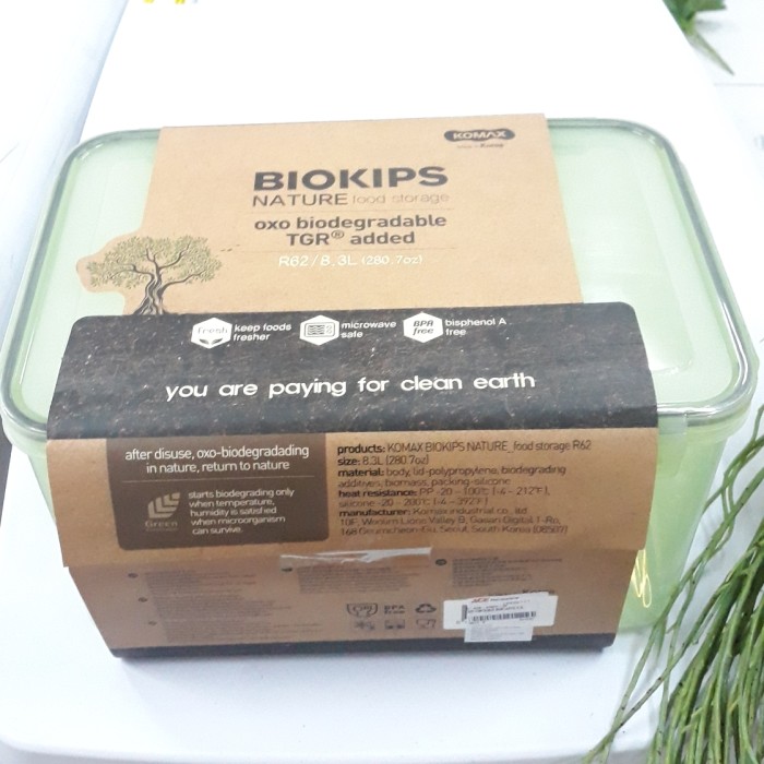 Komax Biokips Food Container Bioplastic Food Container R62/8.3LTR ...