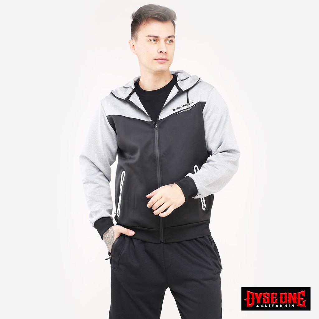 Dyse One Jacket W/ Hoody DBT15A-0045 (Black/Heather Gray) | Shopee ...