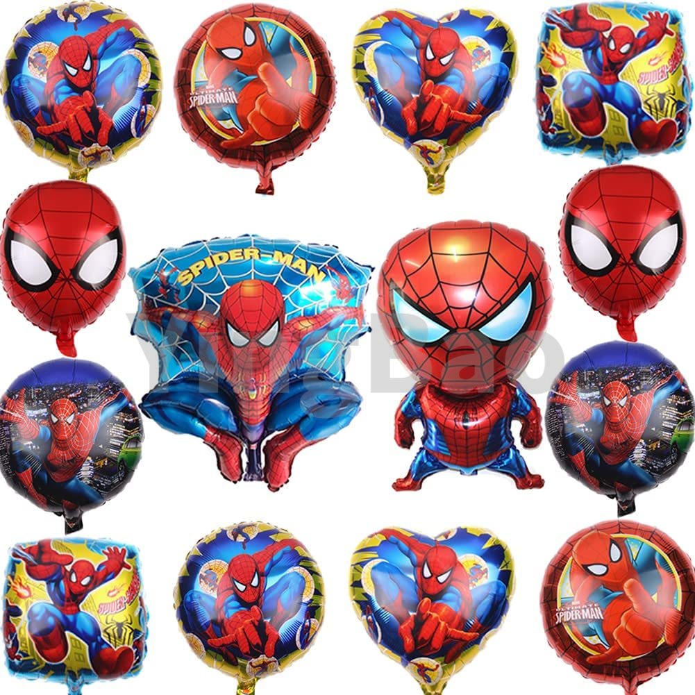 Spiderman Balloons Foil Balloons Superhero Theme Birthday Party ...