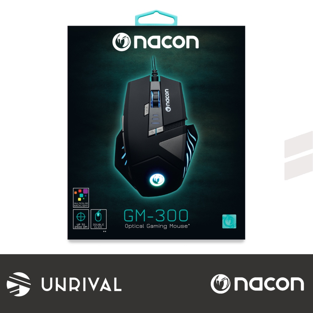 Nacon PC GM-300 Optical Gaming Mouse Black - Unrival | Shopee Singapore