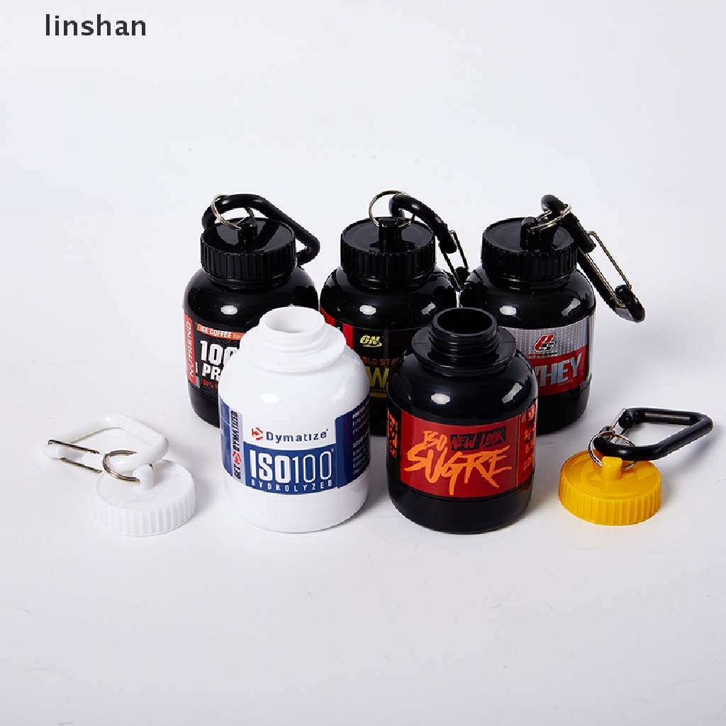 [linshan] Outdoor Sport 100ML Mini Portable Protein Container Powder ...