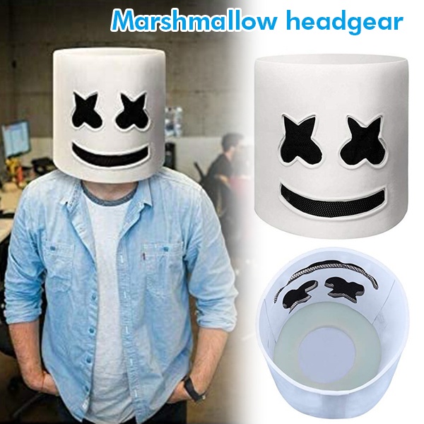 Marshmellow Headgear Full Face Head Halloween Masquerade Cosplay ...