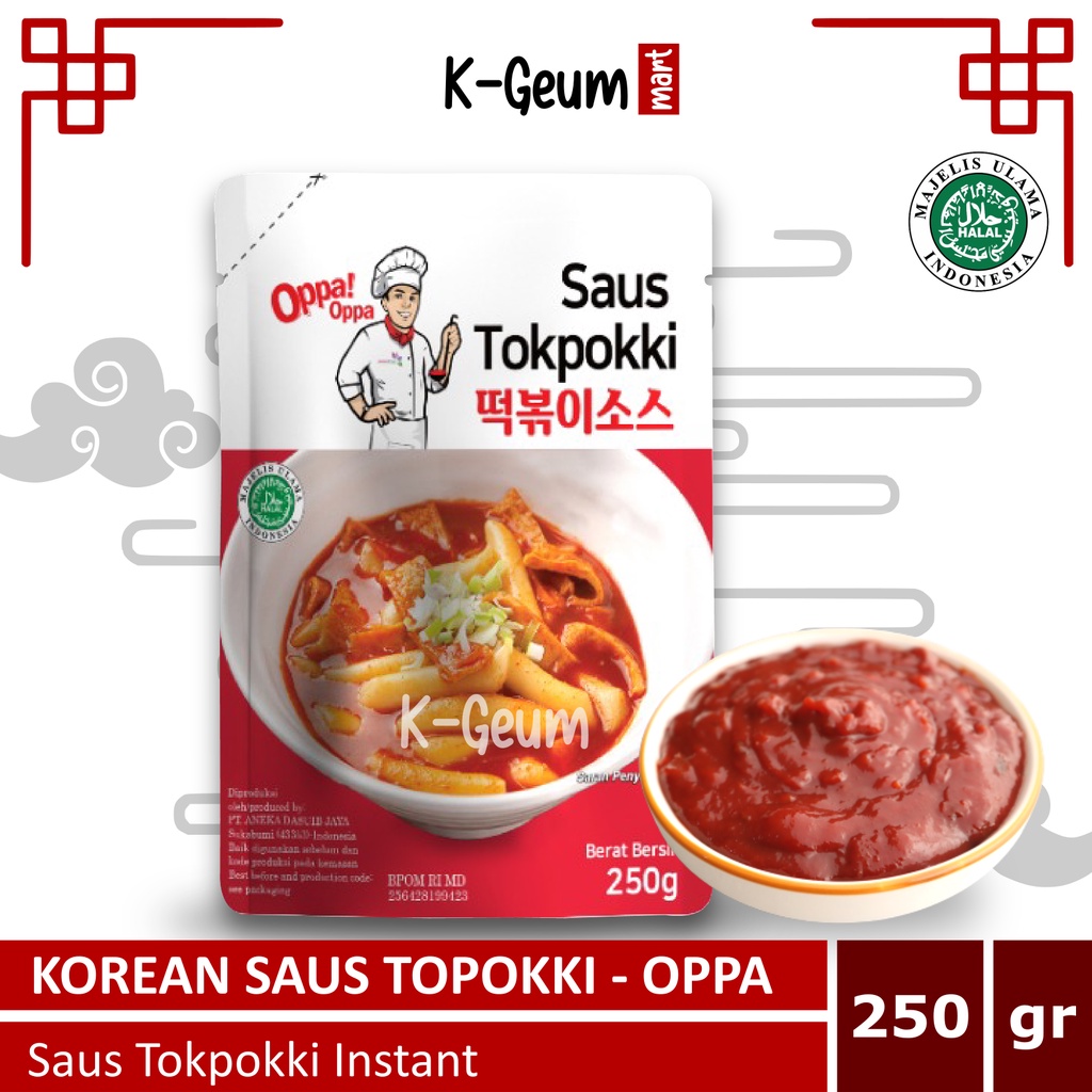 OPPA Topokki Tokpoki Tteokbokki Tokpokki Odeng Sauce Halal 250gr ...