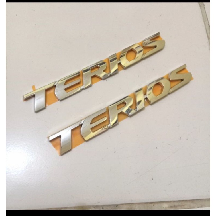 Original terios Chrome logo emblem | Shopee Singapore