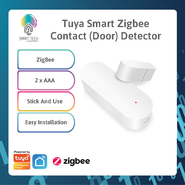 (Local Stock) Tuya ZIGBEE Door Open Contact Sensor Smart Door Window ...