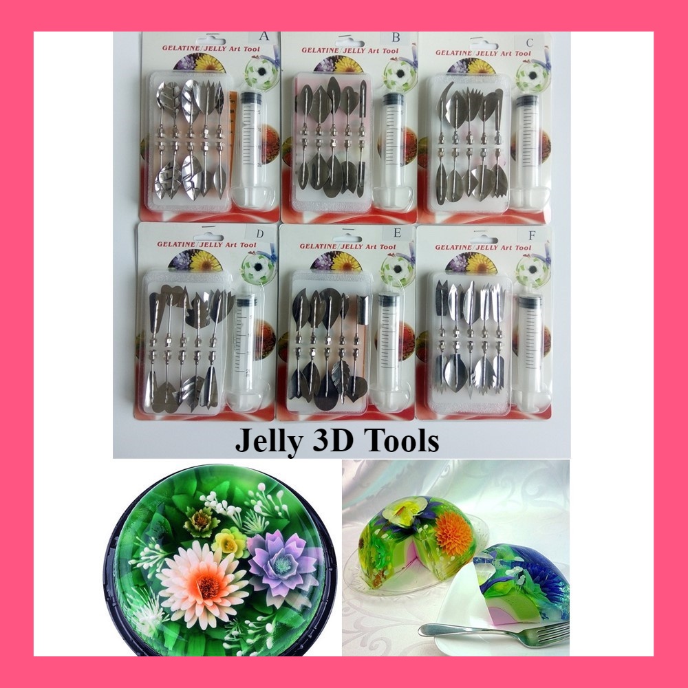 Jelly Tools Making 3D Art Decorating Flower Mold Cake Gelatin Pudding ...