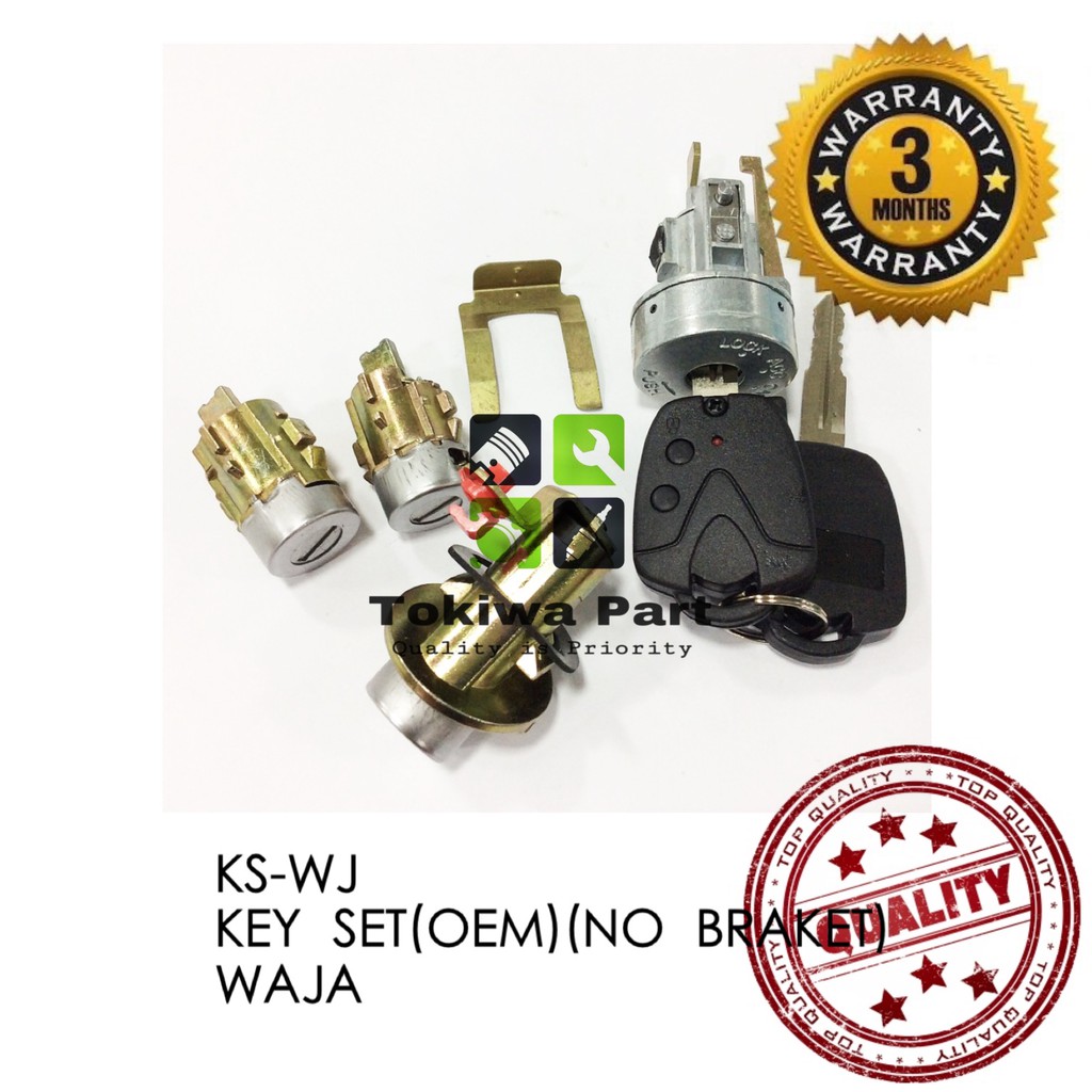 Proton Waja Ignition Lock & Key Trunk Tail Door Latch Security Key Set ...