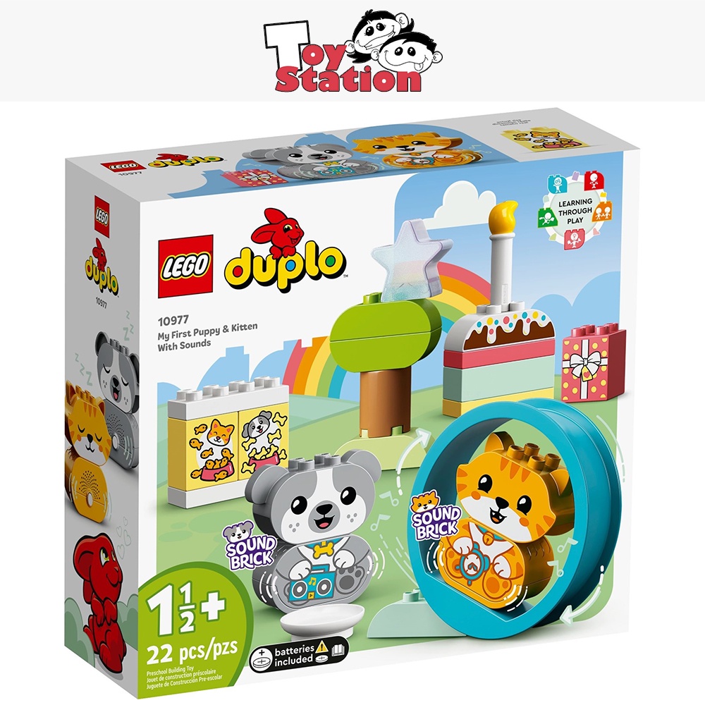 LEGO Duplo 10977 My First Puppy & Kitten With Sounds | Shopee Singapore