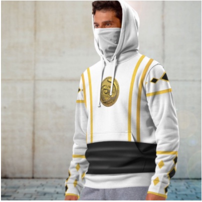 White Ranger Mighty Morphin Power Ranger Hoodie [SG SELLER] | Shopee ...