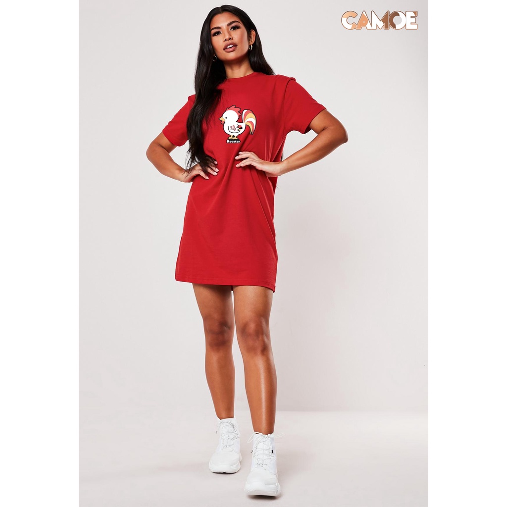 Women's dress design sio shio chicken rooster chicken Chinese New Year ...