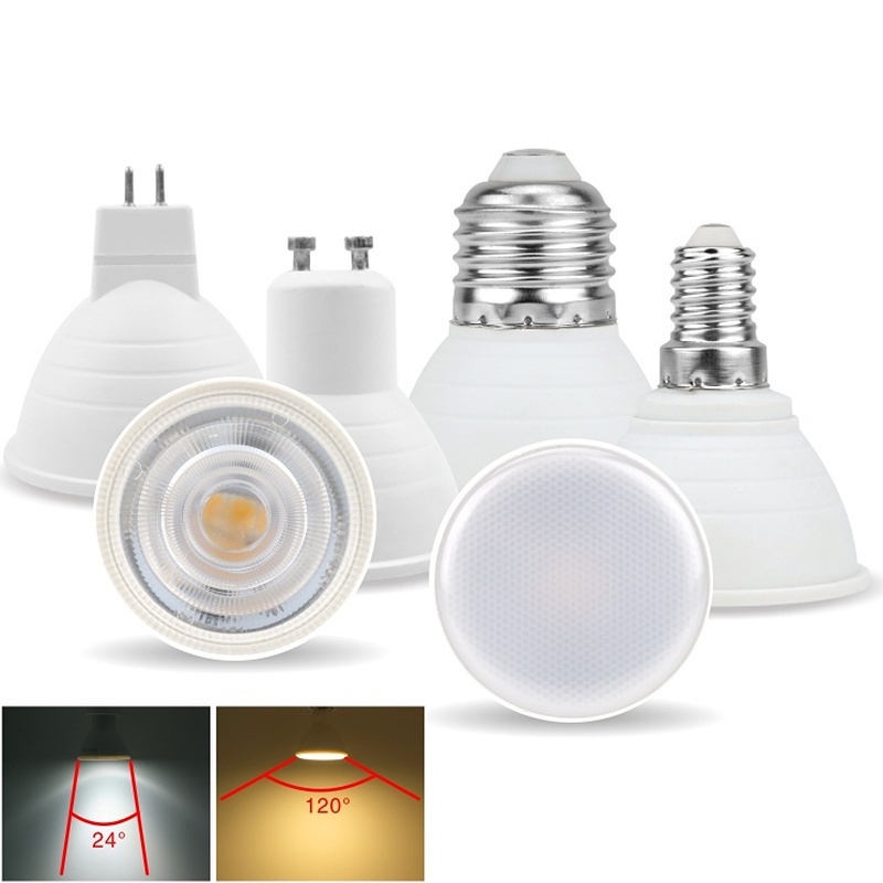 GU10/MR16/E14/E27 LED Beam Angle 24/120 Degree Home Energy Saving Light ...