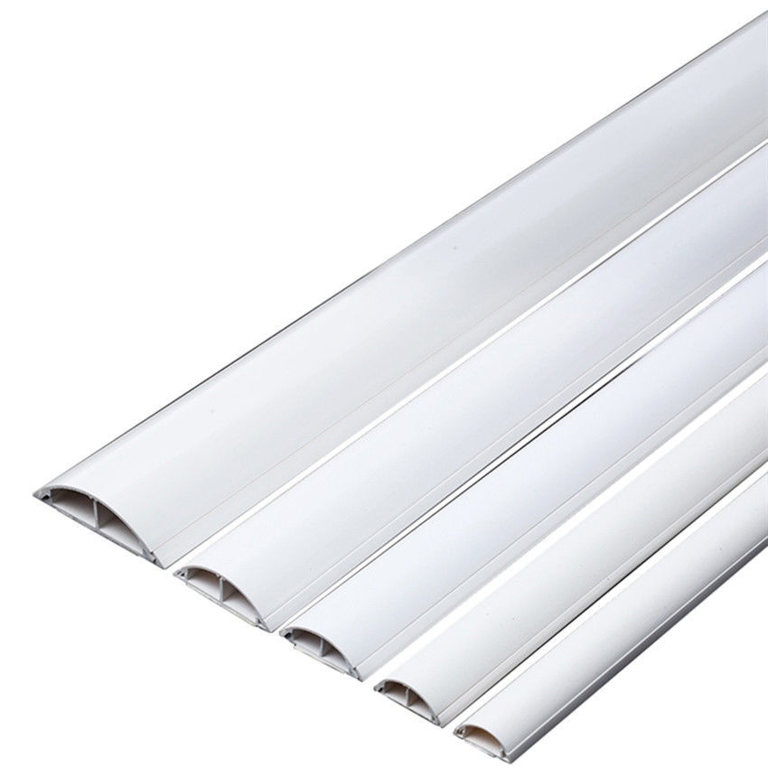 Open-Mounted PVC Plastic Trunking Semicircle Arc Floor Cable Cover ...