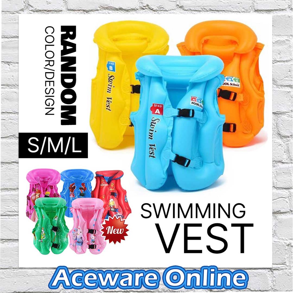 ABC Children Baby Inflatable Swimming Vest Safety Life Jacket (Random ...