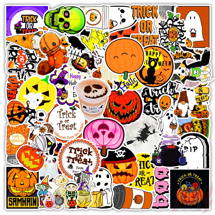 Happy Halloween Series 02 Trick or Treat Stickers 50Pcs/Set DIY Fashion ...