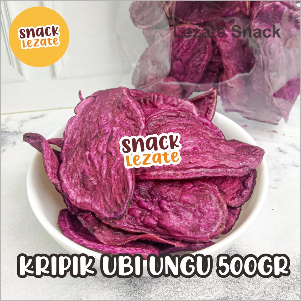 UNGU Sweet Purple Sweet Potato Chips 500GR / Kilo Purple Sweet Potato ...