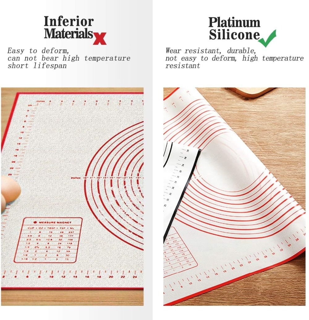 SG Wholesale🔥 Baking Mats Food Grade Silicone mat dough pastry board ...