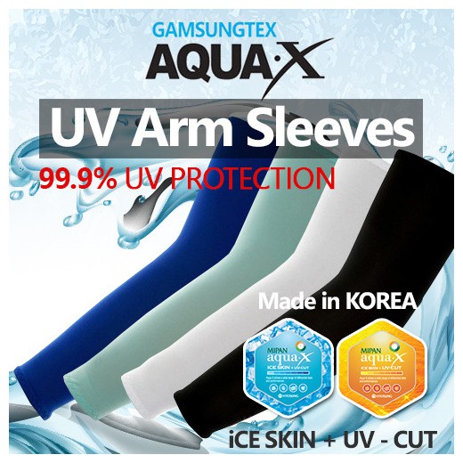 AQUA.X Cooler Arm Sleeves/UV Arm Sleeves/ Scarf / Sunblock / Mask/ Made ...