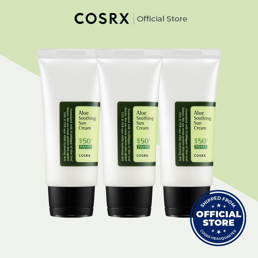[COSRX OFFICIAL] [Bundle of 2 & 3] Aloe Soothing Sunscreen SPF 50 PA ...