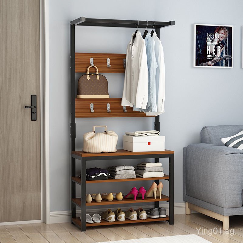 【YSY】Simple Hall Cabinet Shoe Cabinet Clothing Cabinet Floor Coat Rack ...