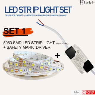 LED STRIP LIGHT SET LIGHT AND DRIVER | Shopee Singapore