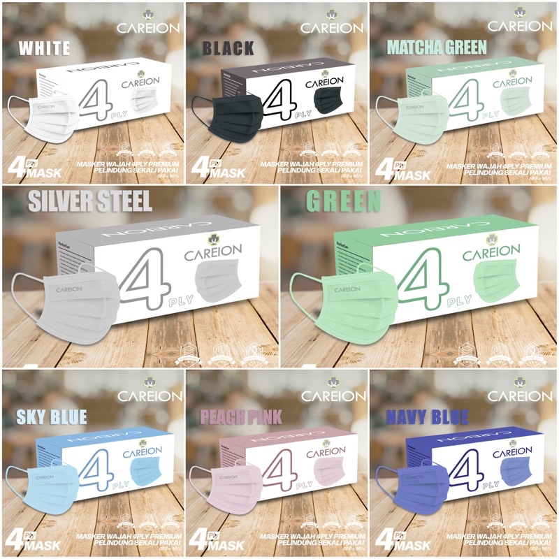 Earloop Mask 4PLY Color EARLOOP 1BOX 50PCS | Shopee Singapore