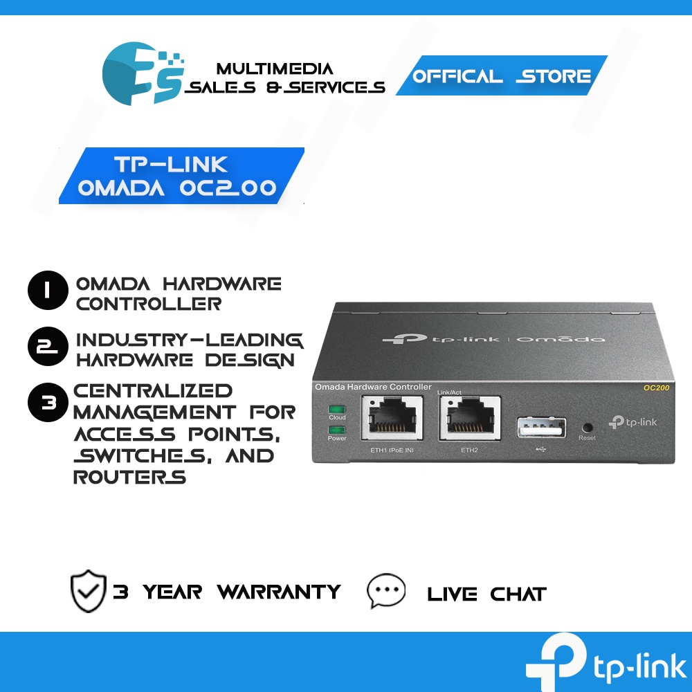 TP-LINK OC200 Omada Cloud Controller Wi-Fi Access Point Controller ...