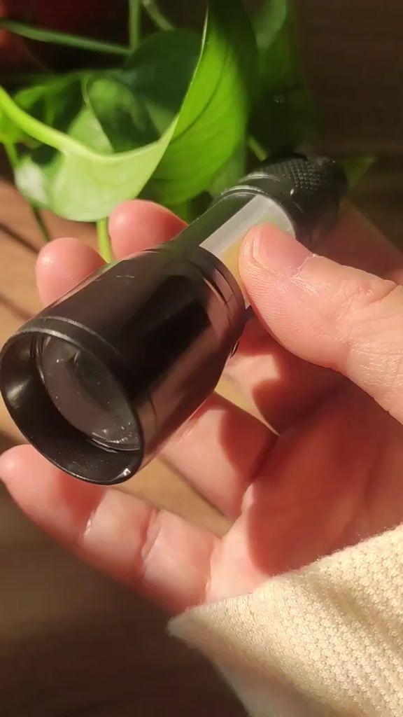 Portable Flashlight Led Rechargeable Zoomable Torch Torchlight Pen Clip ...