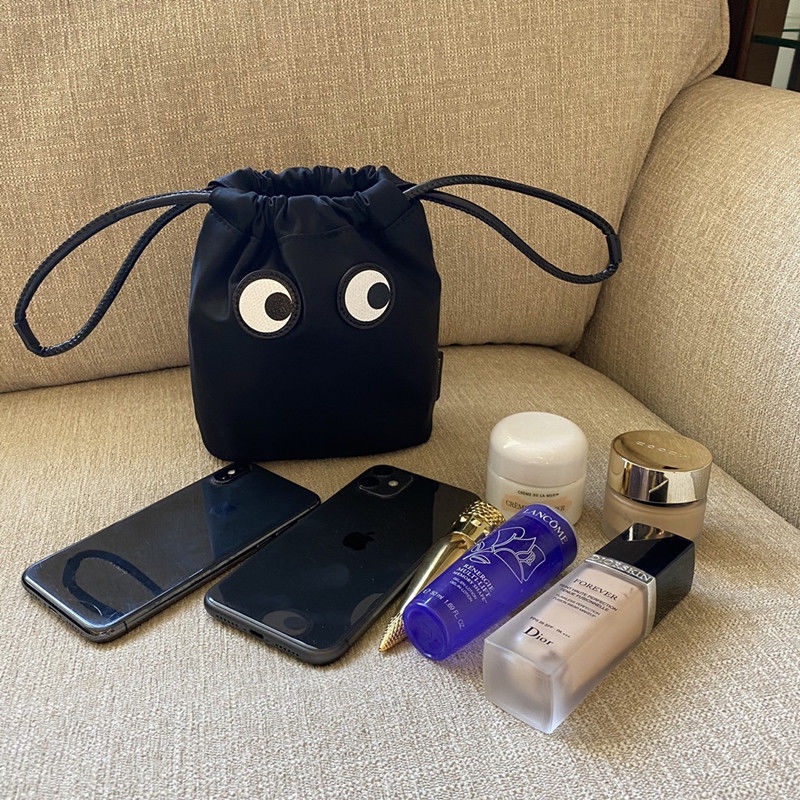 Nylon Waterproof Storage Bag Lightweight Drawstring Cosmetic Cartoon ...