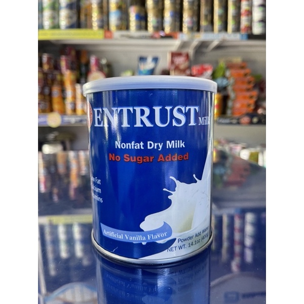 Entrust Unsweetened Usa Vanilla Flavor Milk 400g | Shopee Singapore
