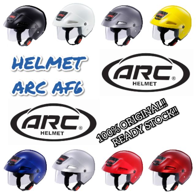HELMET ARC AF6 / HELMET ARC STENG / HELMET ARC HALF | Shopee Singapore