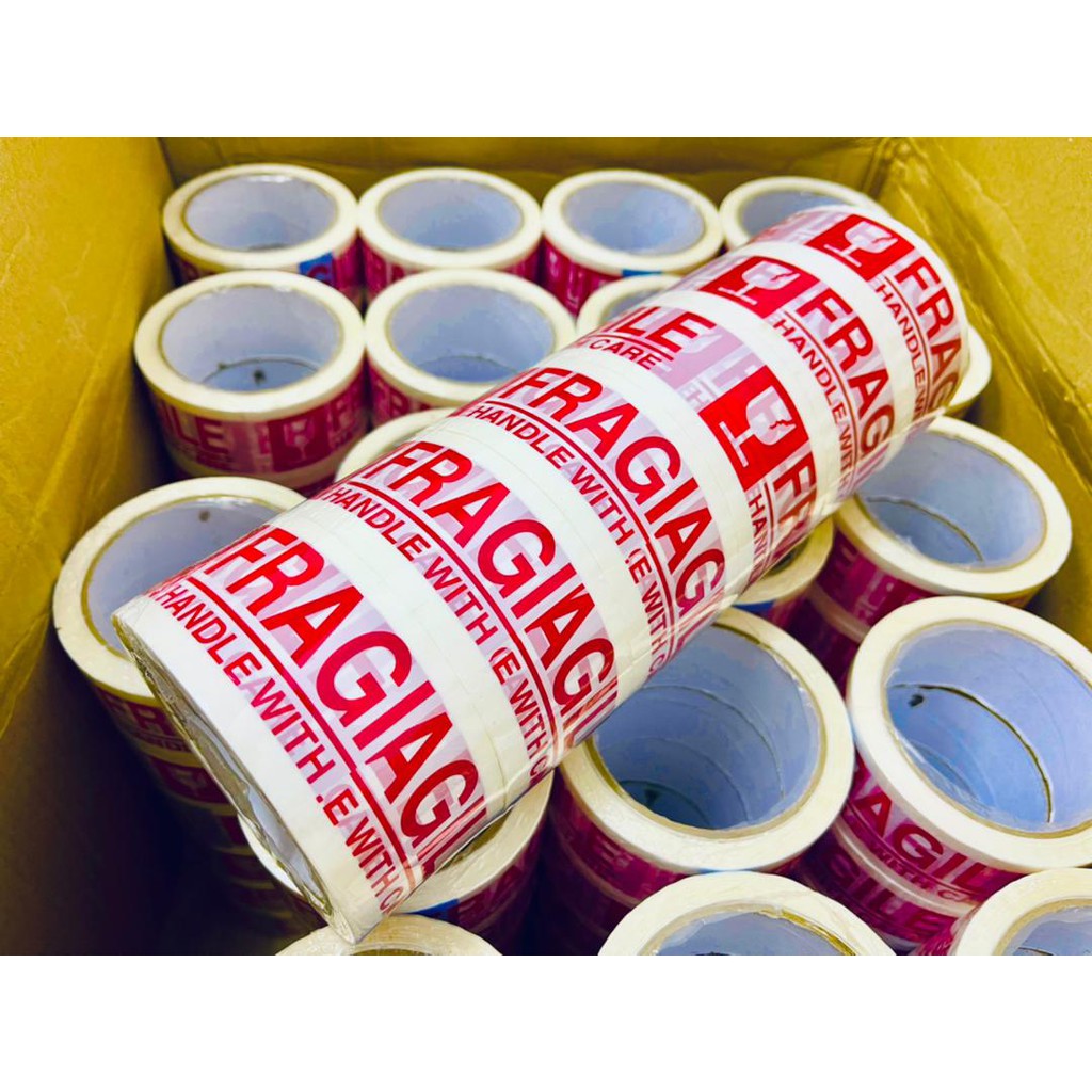 Fragile Sticker / Fragile Tap 13 x 7cm / 9 x 5cm & OPP Tape 50mic x ...
