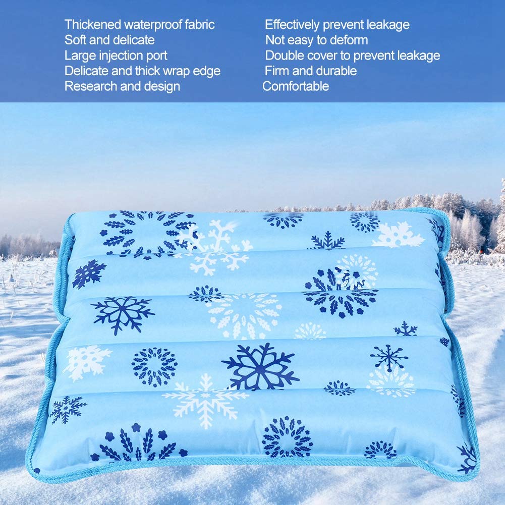 Ice Cooling Pads, Water-Filled Ice Chair Cushion with Free Ice Crystal ...
