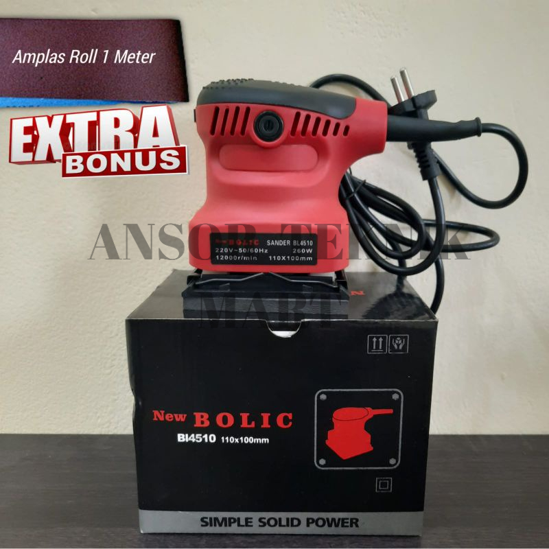 MESIN !! Bl4510 BOLIC Sander Machine (Square) BL4510 BOLIC Sander Hand ...