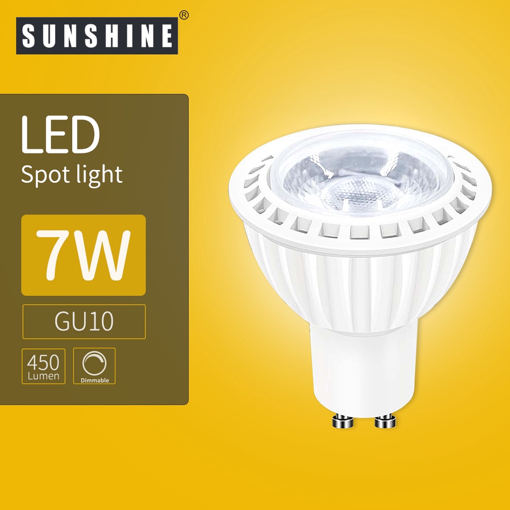 SUNSHINE LED Bulb Dimmable Spotlight 7W GU10 LED Lamp Daylight / Warm ...