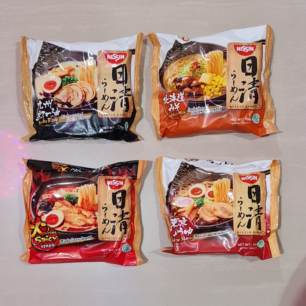 Nissin Ramen Hokkaido Miso / Tokyo Shoyu / Kyushu Black / Kyushu Red ...