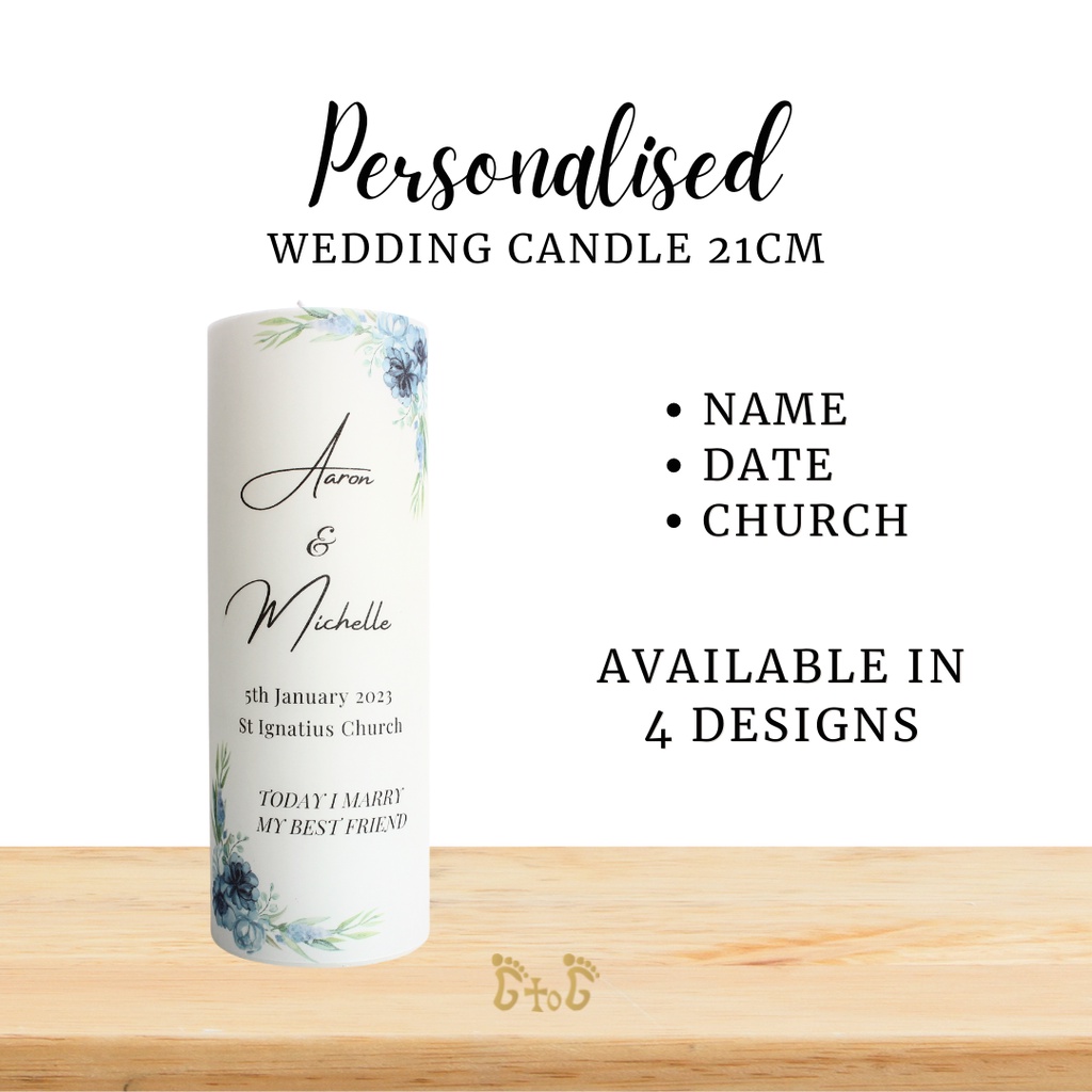 Christian Catholic Church Wedding - Personalised Wedding Unity Pillar ...