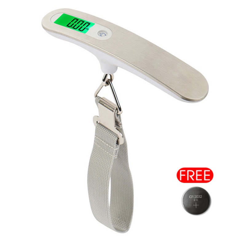 LCD Digital Luggage Scale 50kg x 10g Portable Electronic Scale Weight ...