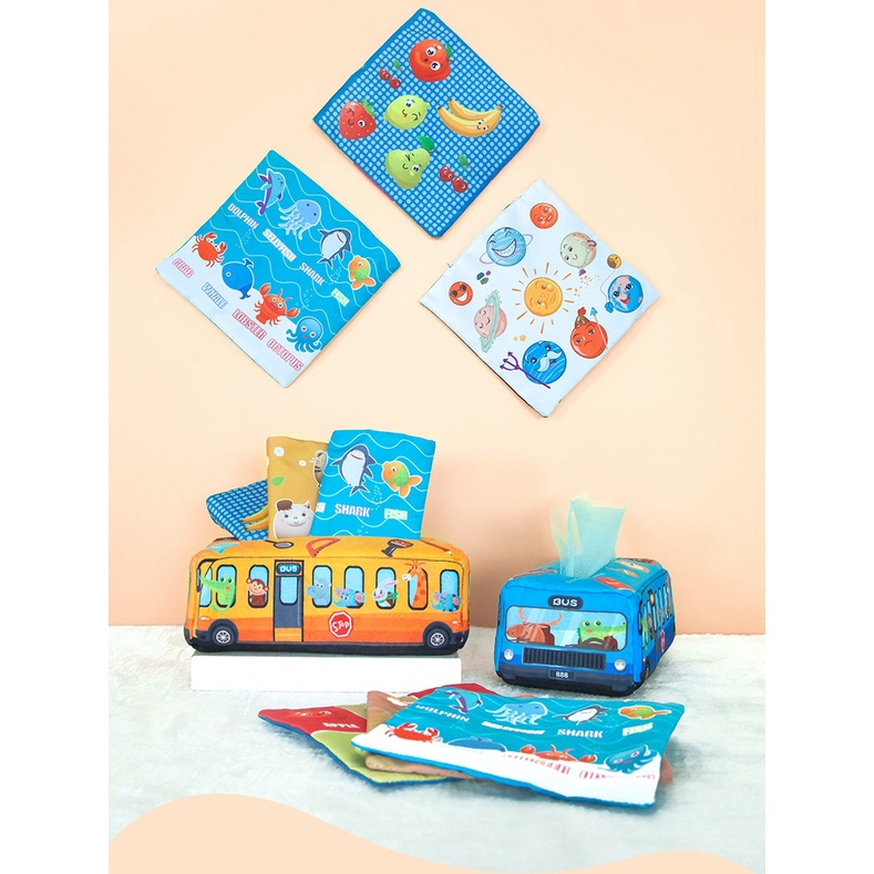🚀[Ready Stock]🚀 Baby Soft Cloth Paper Silk Tissue Box Infant Early ...